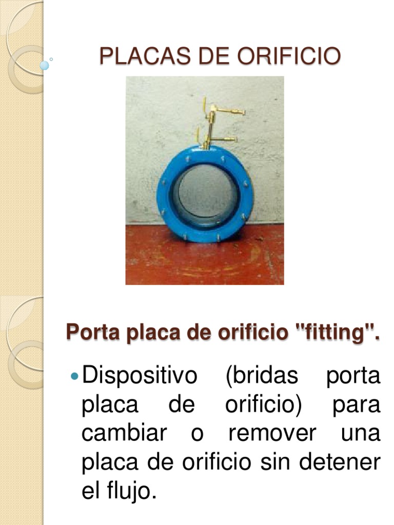 Placas de Orificio | Tubería (Transporte fluido) | Acero