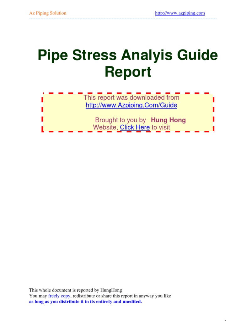 A Comprehensive Guide to Setting Up Load Cases for Pipe Stress Analysis ...