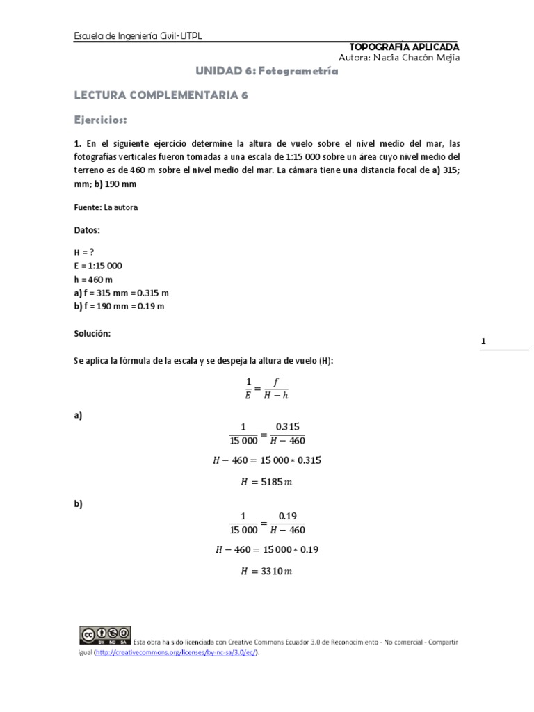 Lectura Complementaria 6 Fotogrametria | PDF | Fotografía aérea | Topografía