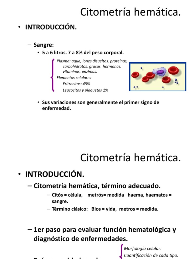 Citometría Hemática | PDF | Sangre | Leucocito