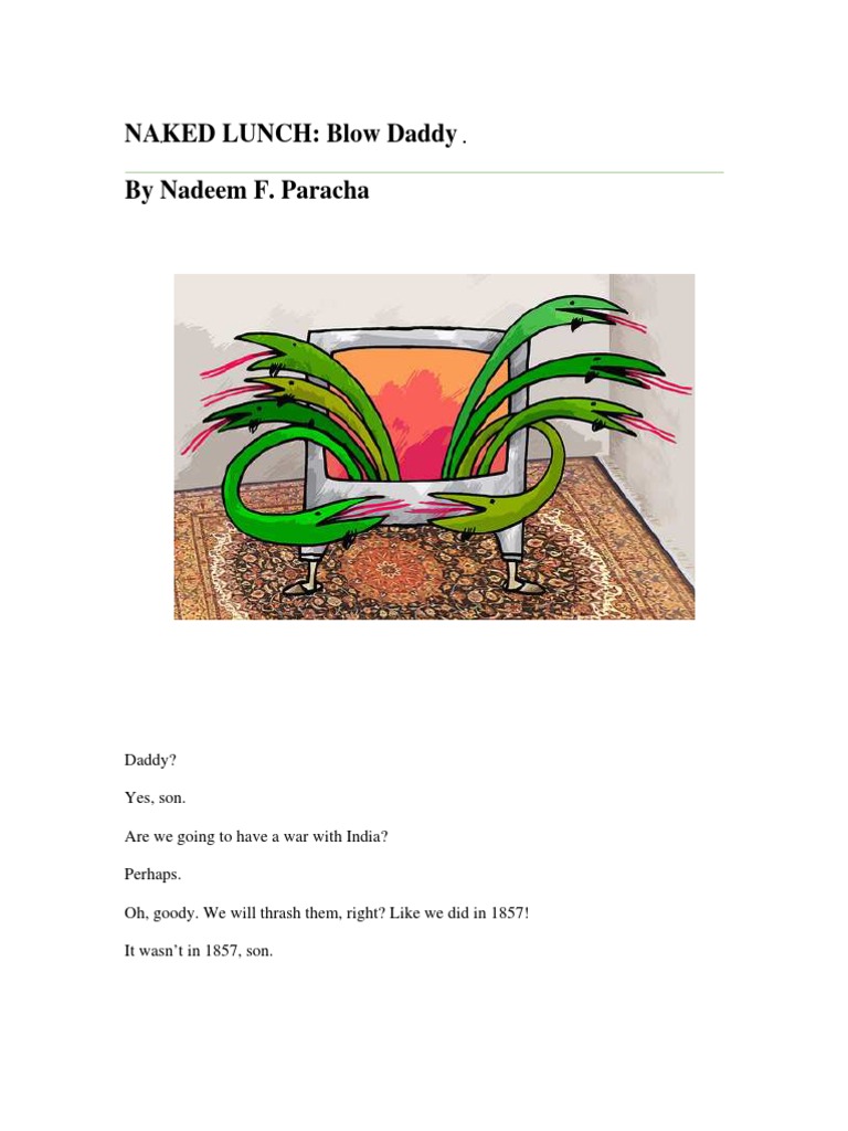 Blow Daddy by Nadeem F. Paracha | PDF