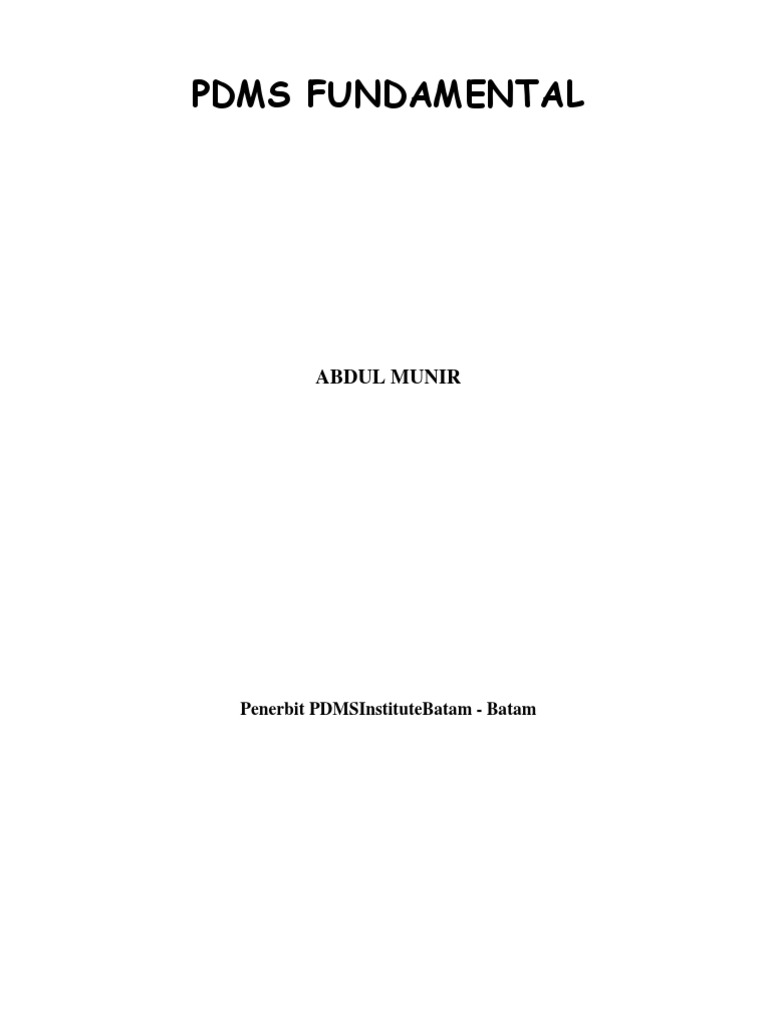 Pdms Fundamental Chapter1 | PDF