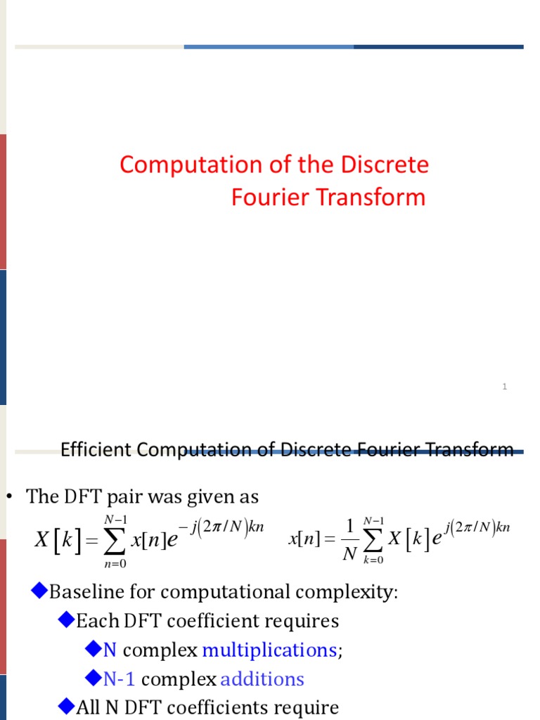 Chapter 9 Computation of The DFT | PDF | Discrete Fourier Transform ...