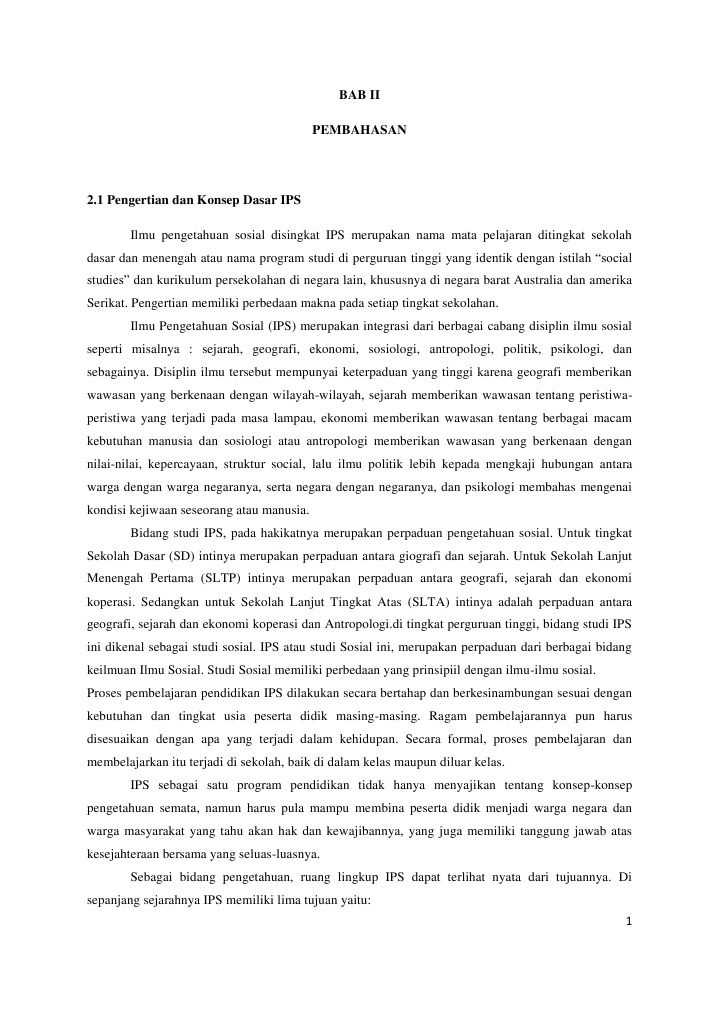 Konsep Dasar IPS | PDF