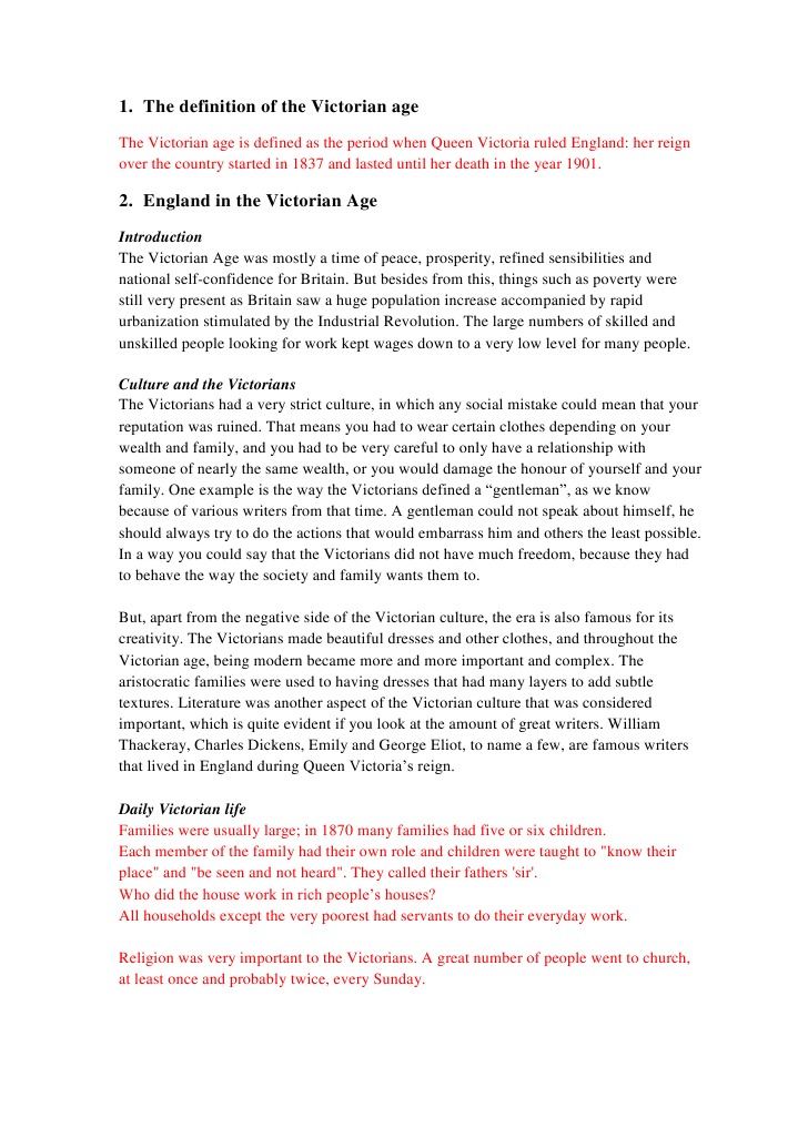 The Definition of The Victorian Age | PDF | Victorian Era | Gentleman