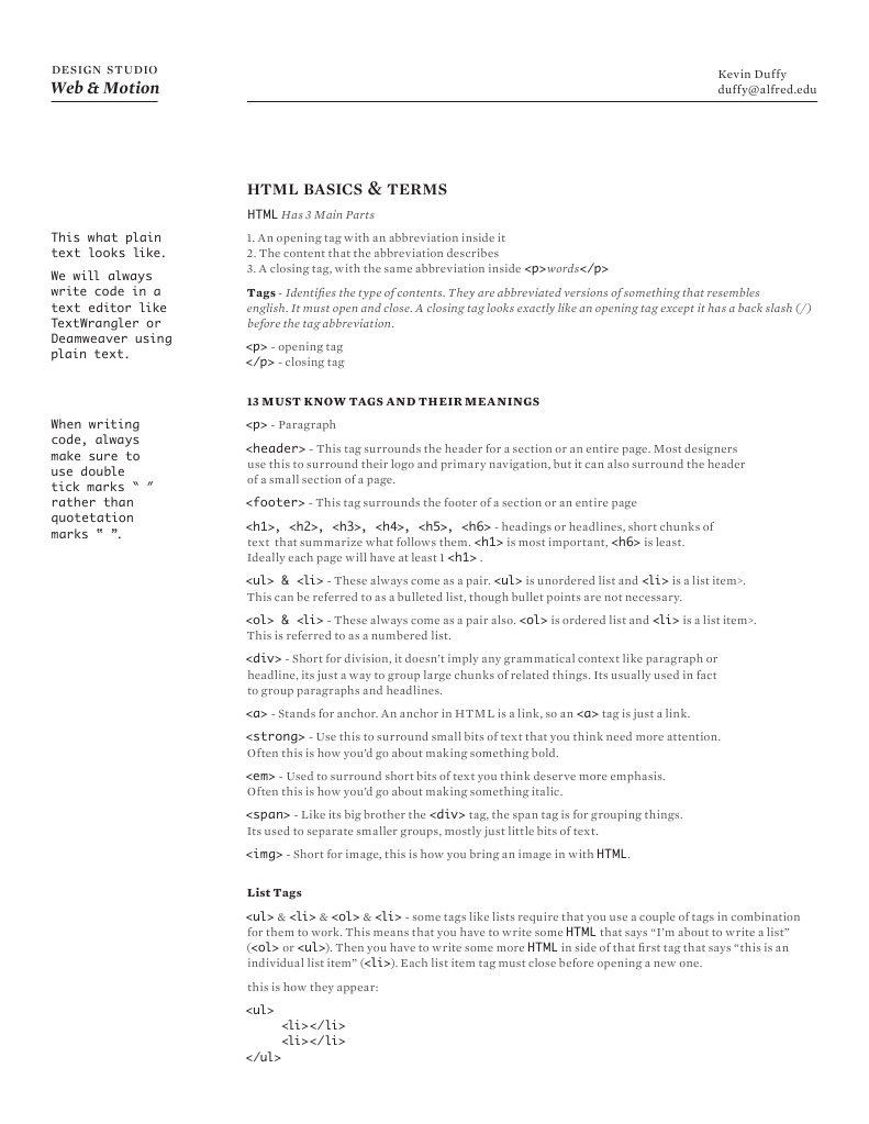 HTML Terms 1 | PDF | Html Element | Html