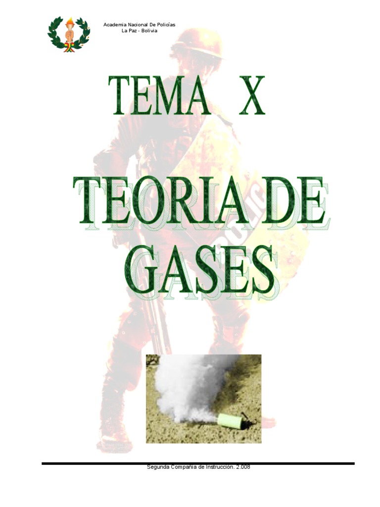 Teoria de Los Gases Tema X | PDF | Combustión | Química