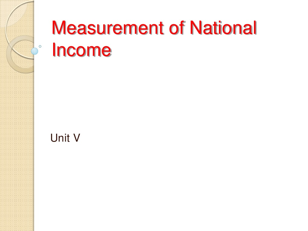 National Income Measurement Overview | PDF | Measures Of National ...