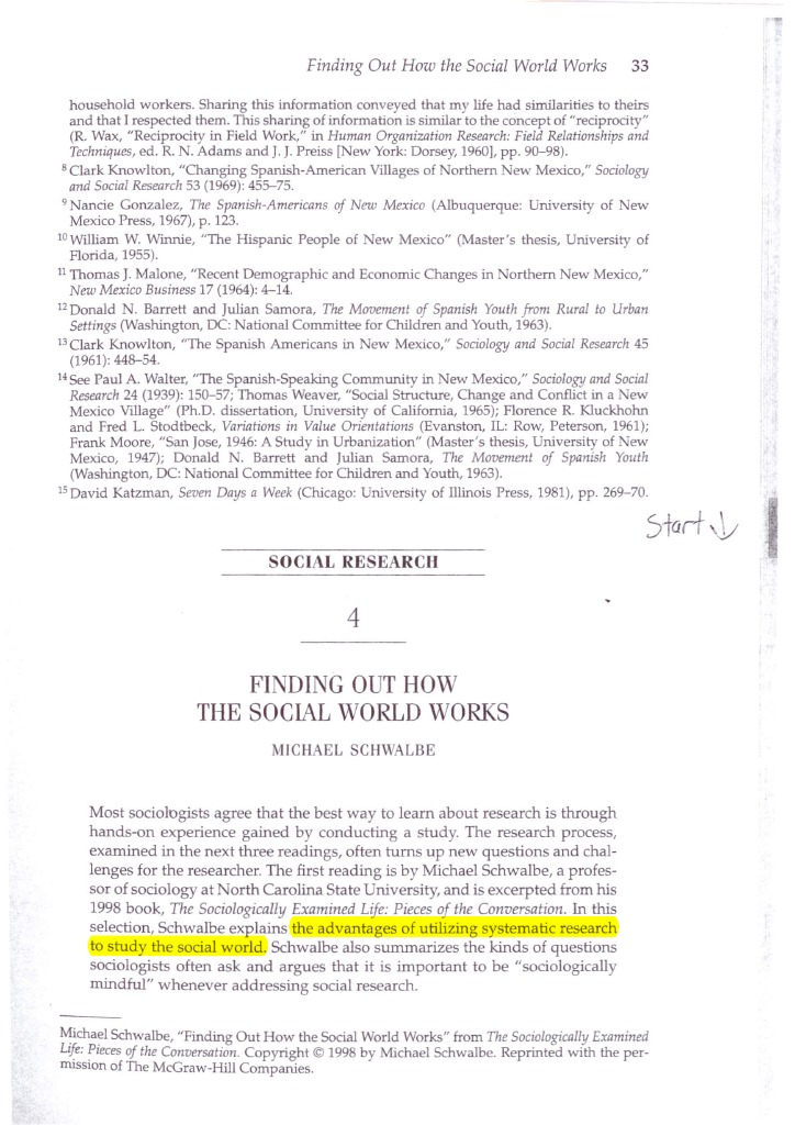 Schwalbe, How The Social World Works | PDF | Curiosity | Reason