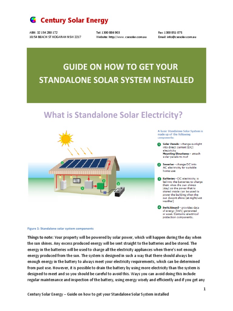 CSE Guide - Standalone | PDF | Battery (Electricity) | Power Inverter