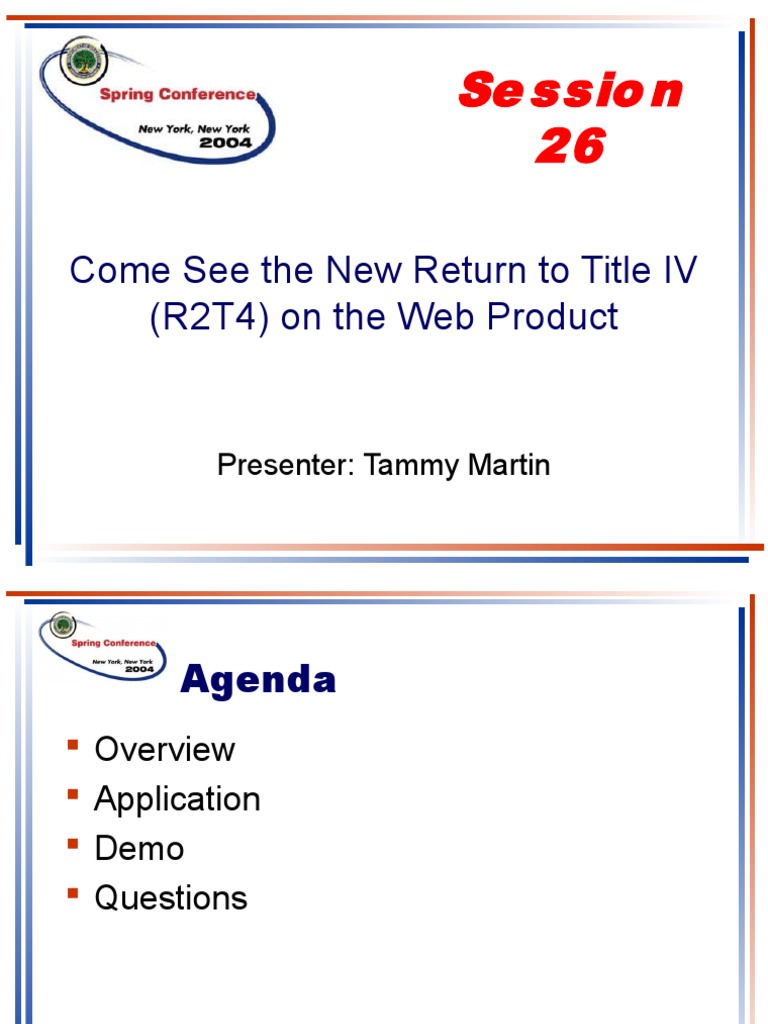 New R2T4 Web Product Overview | PDF