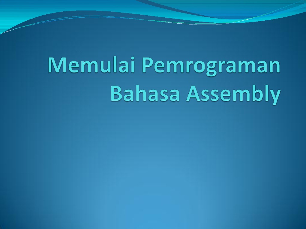 2-Memulai Pemrograman Bahasa Assembly | PDF