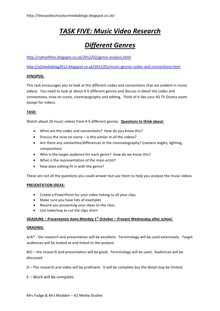 Task Five - Music Genres | PDF