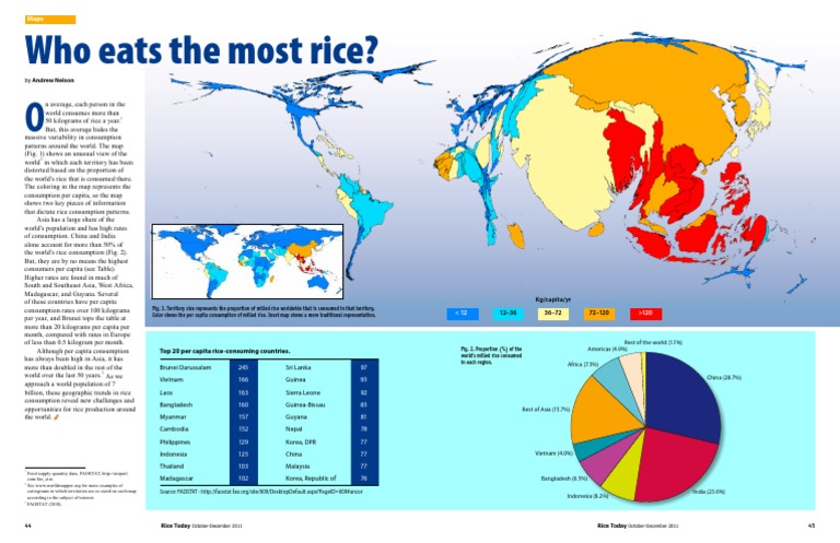 Who Eats The Most Rice?: by Andrew Nelson | PDF | Rice | Asia