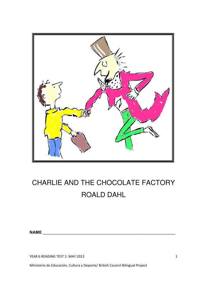 Charlie and the Chocolate Factory - Reading Test | Languages