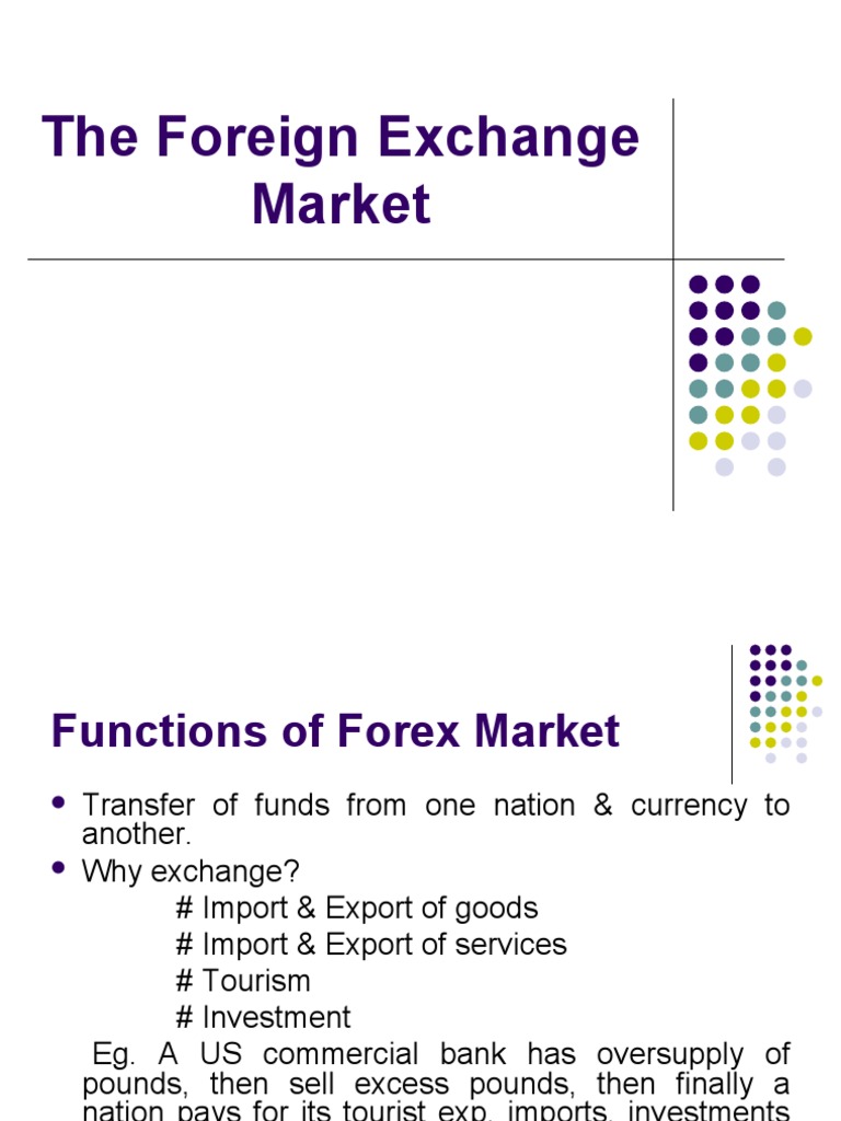 Forex Market Functions & Exchange Rates | PDF | Arbitrage | Exchange Rate