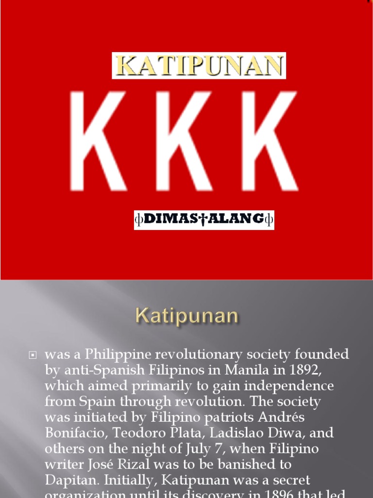 Katipunan | PDF | Revolutions | Philippines