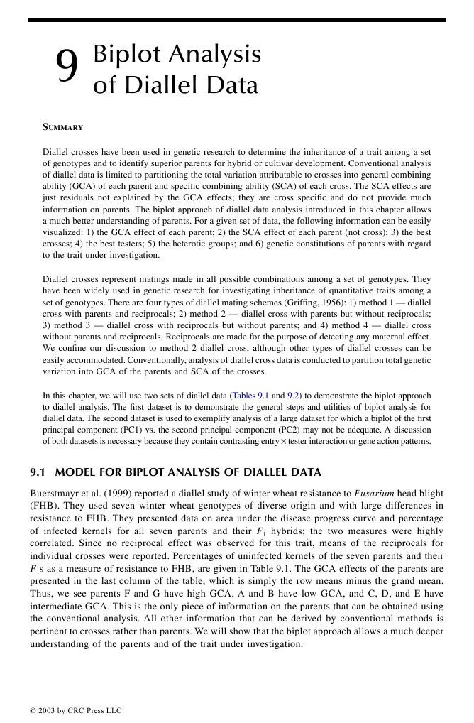 Biplot Analysis of Data | PDF | Statistical Hypothesis Testing | Statistics
