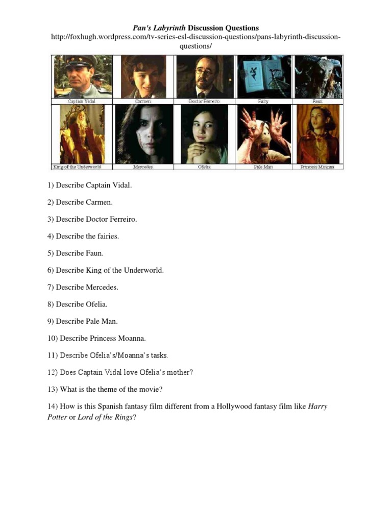 Pan's Labyrinth Character and Theme Analysis | PDF | Fantasy | Unrest