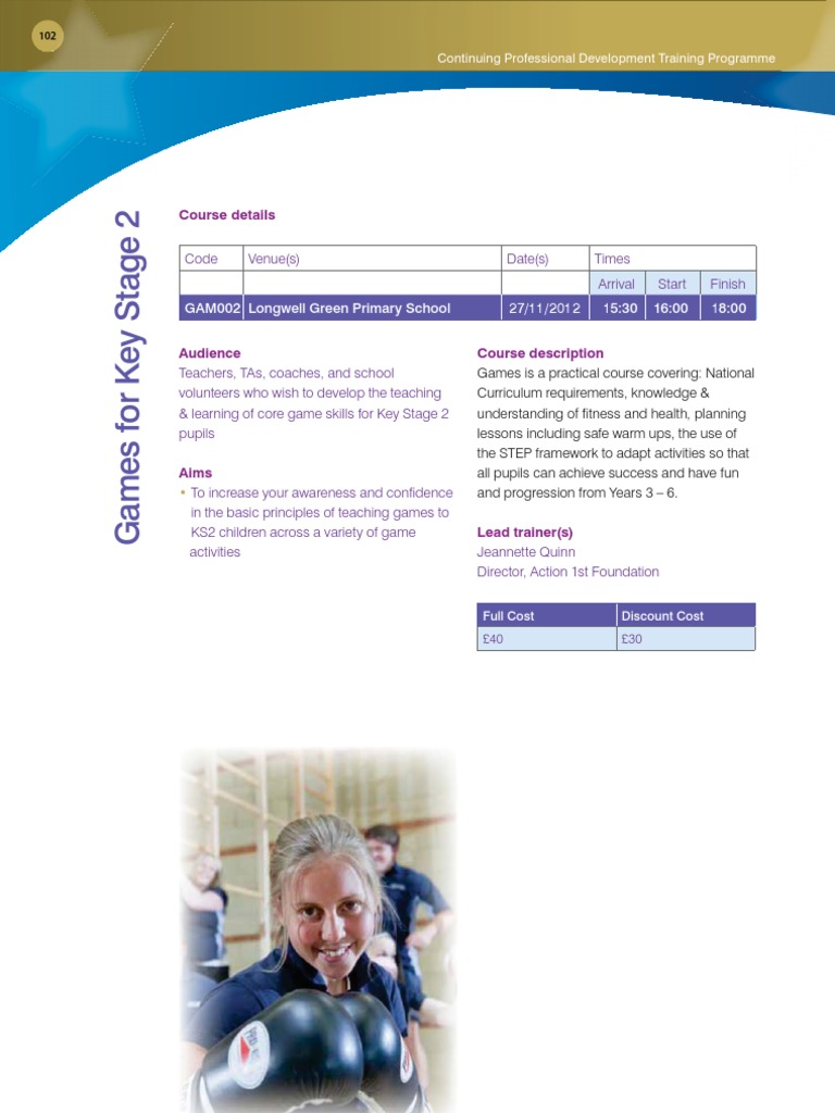 Key Stage 2 Games Training Course | PDF