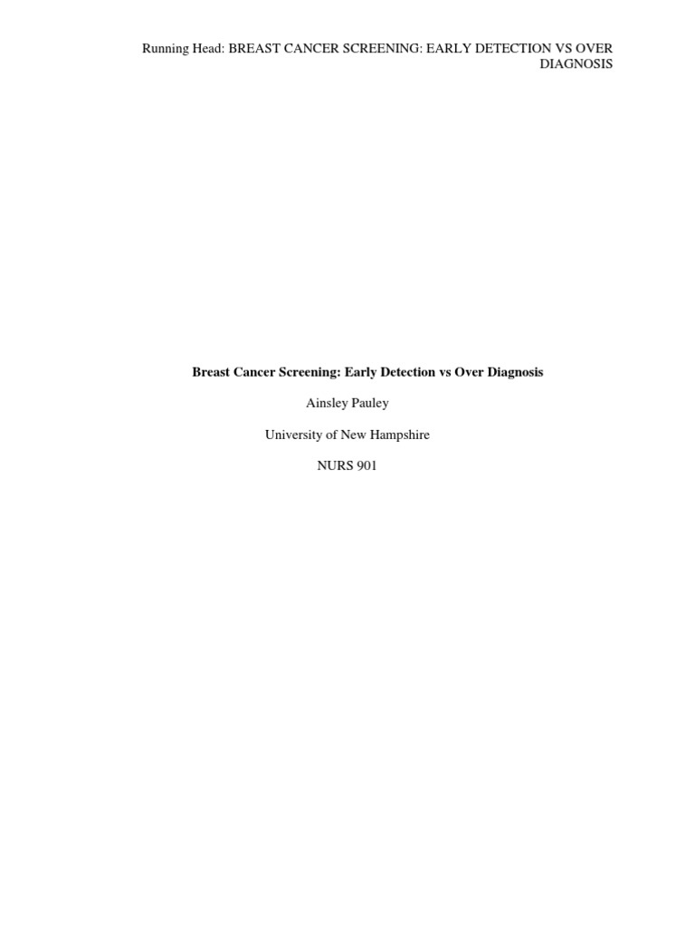 Breast Cancer Screening | PDF | Mammography | Screening (Medicine)