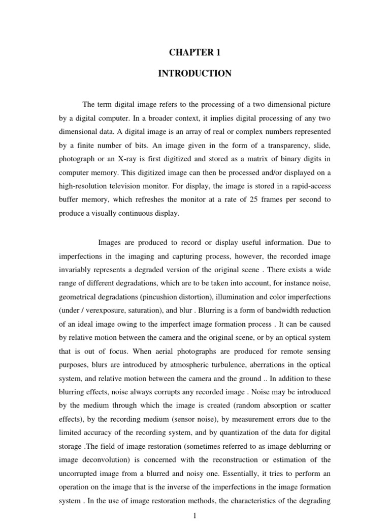 Analysis of Image Restoration Techniques | PDF | Matlab | Filter ...