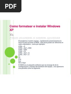 Tutorial De Como Formatear La Pc E Instalar Windows Xp Windows 11