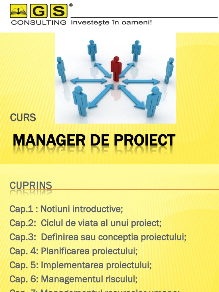 Suport de Curs Manager de Proiect 79 | PDF