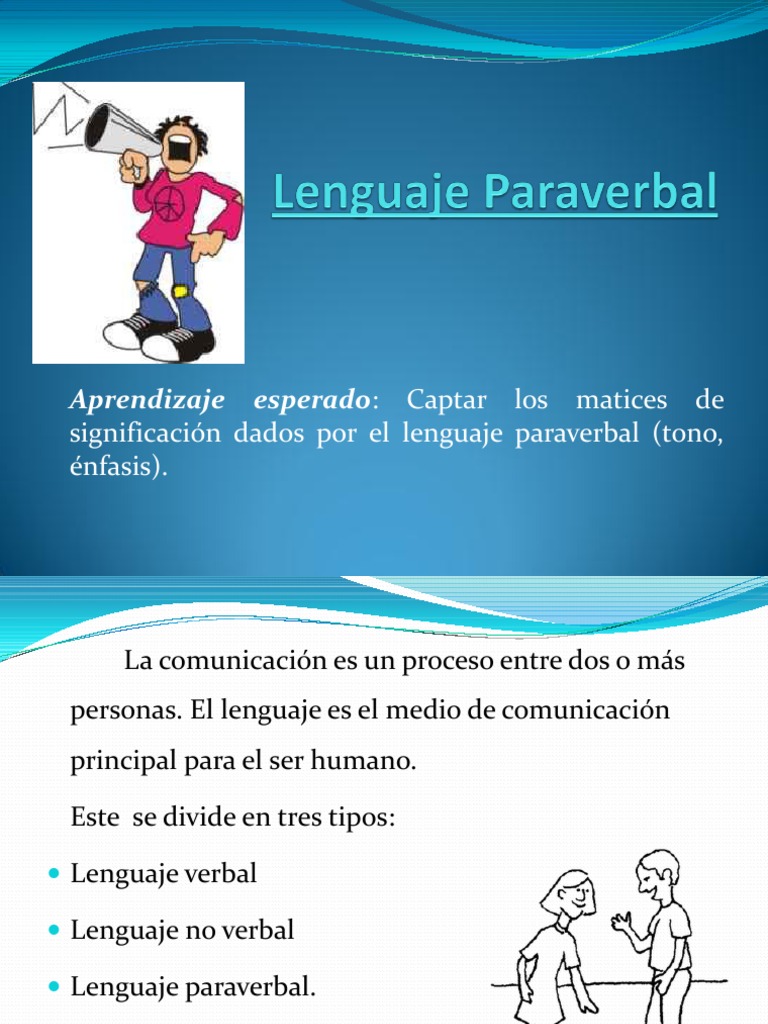 Lenguaje Paraverbal