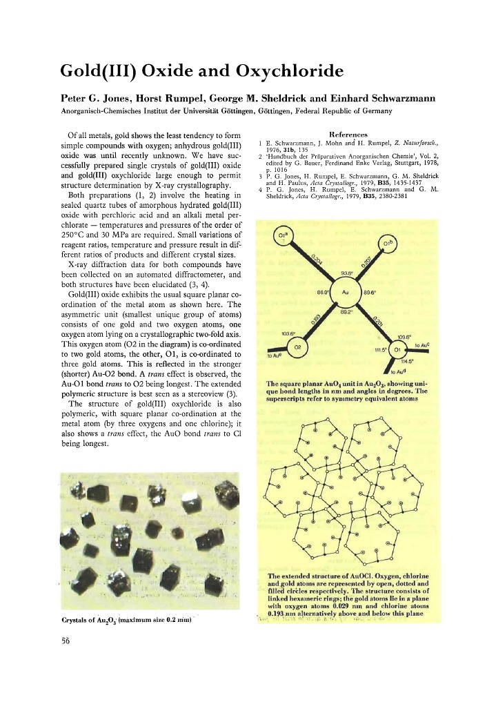 Gold(III) Oxide and Oxychloride Structures | PDF | Oxide | Chemical ...