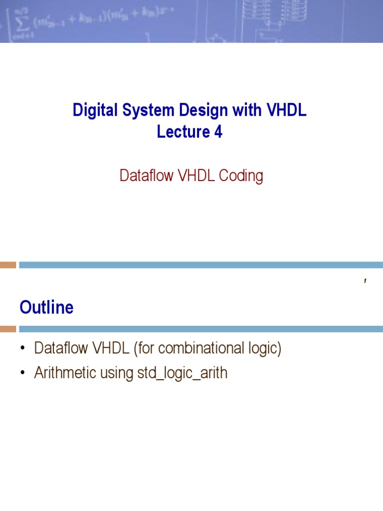 VHDL Basics | PDF | Vhdl | Data Type