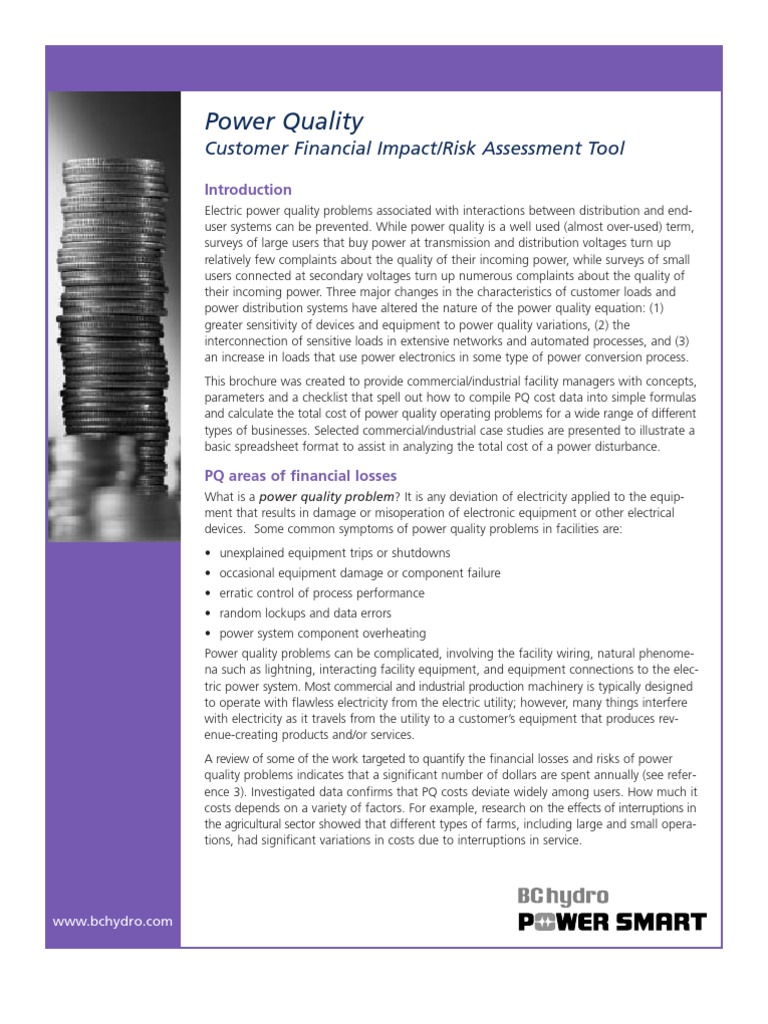 Power Quality Customer Impact | PDF | Electric Power System | Electronics