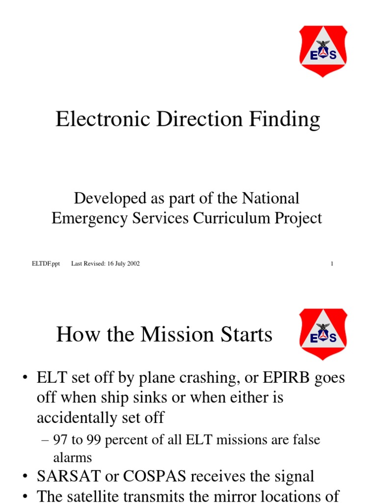 Basic DF / ELT Mission Overview | PDF | Telecommunications Engineering | Broadcasting