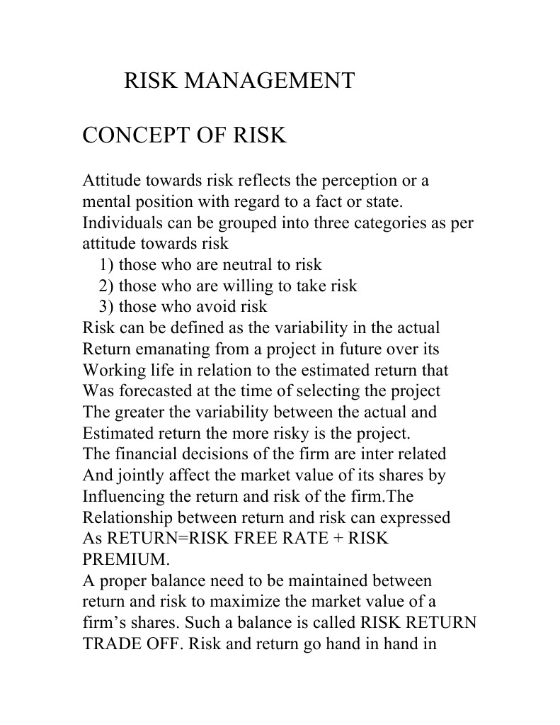Risk Management | PDF | Value At Risk | Risk
