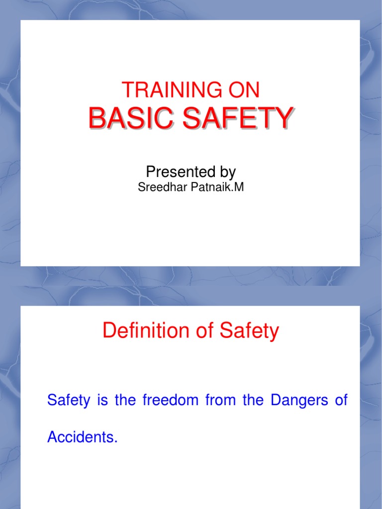 Basic Safety Training | PDF | Accidents | Safety