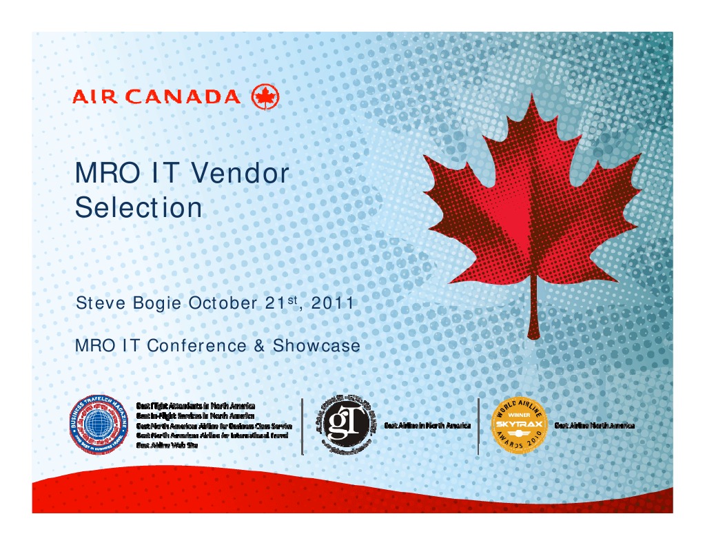 MRO IT Vendor MRO IT Vendor Selection | PDF | Request For Proposal ...