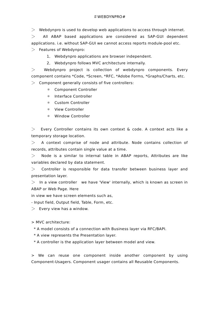 Webdynpro Download Free Pdf Component Based Software Engineering Web Application