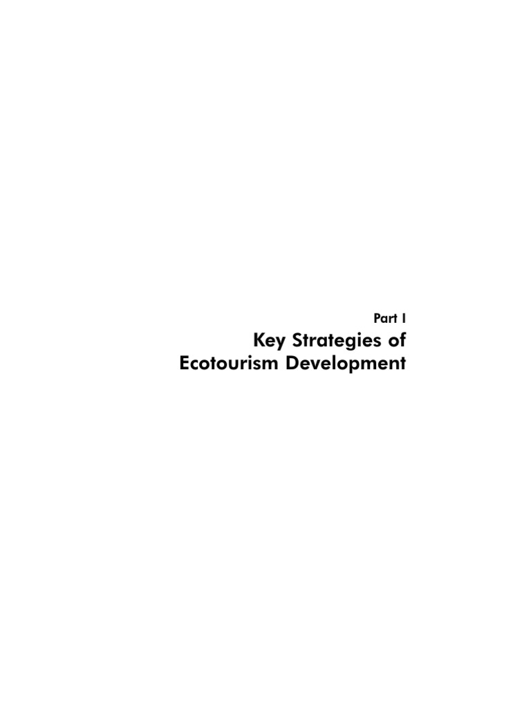 Ecotourism Development - Key Strategies For Tourism Development | PDF ...