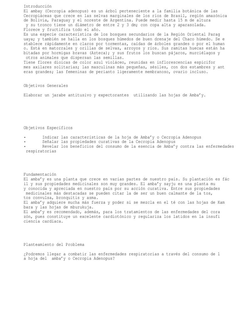 AMBAY | PDF | Arboles | Resfriado comun