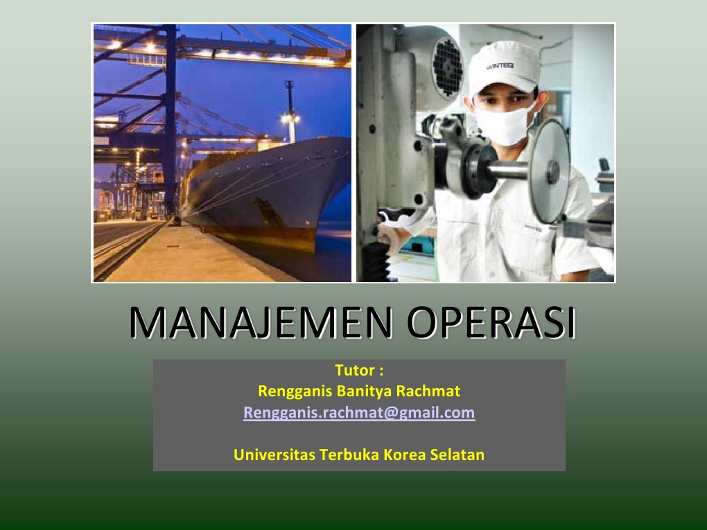 Manajemen Operasi - Chapter 4 | PDF | Bisnis