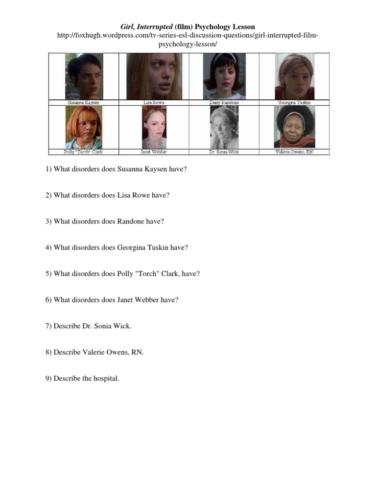 Girl, Interrupted (Film) Psychology Lesson | PDF