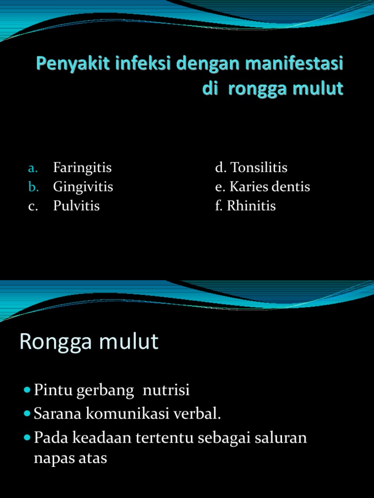 Infeksi Dalam Rongga Mulut | PDF