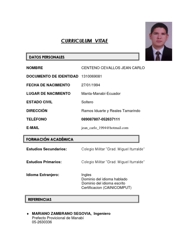 Curriculum Vitae en Español | PDF