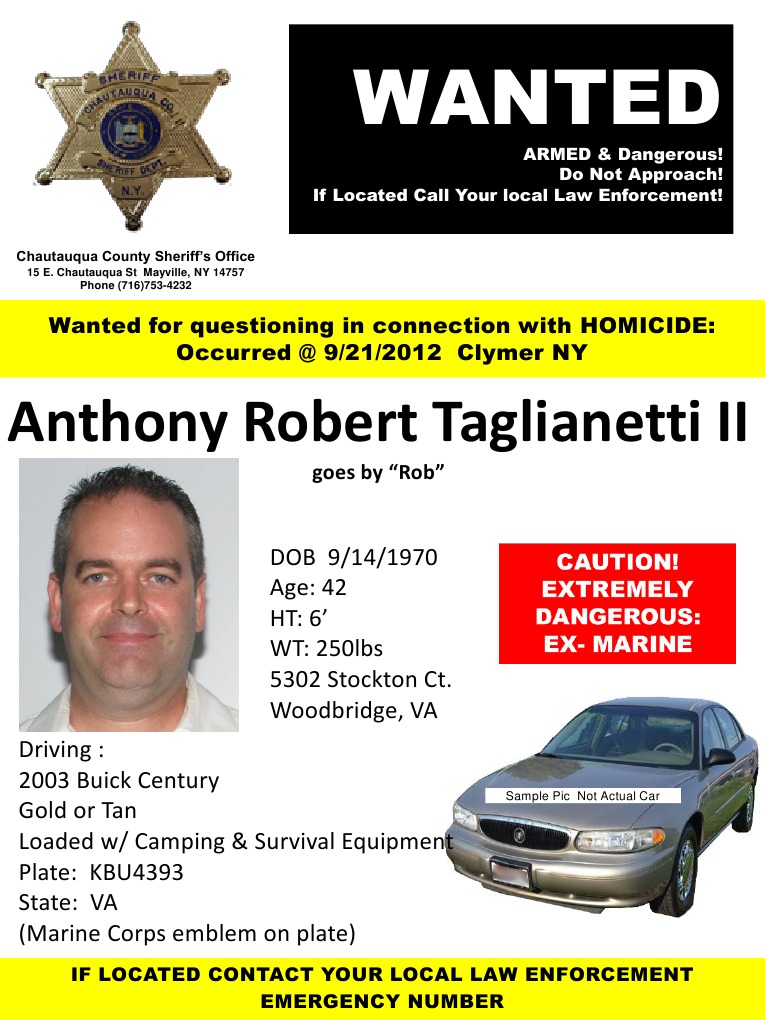 Wanted: Rob Taglianetti II Homicide | PDF