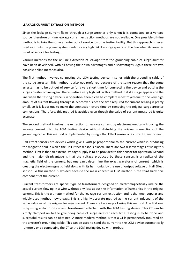 Current Extraction Methods | PDF | Electric Current | Transformer