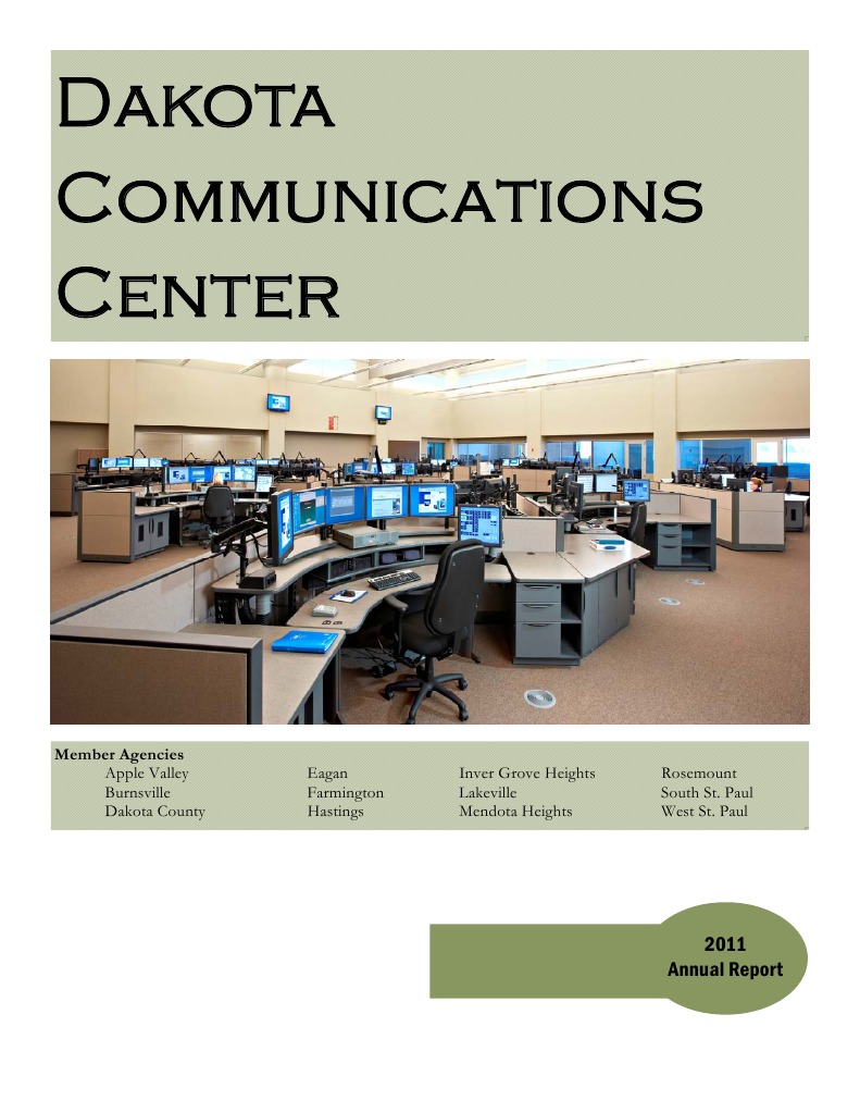 Dakota County, MN DCC - Communications Center - 2011 Annual Report ...