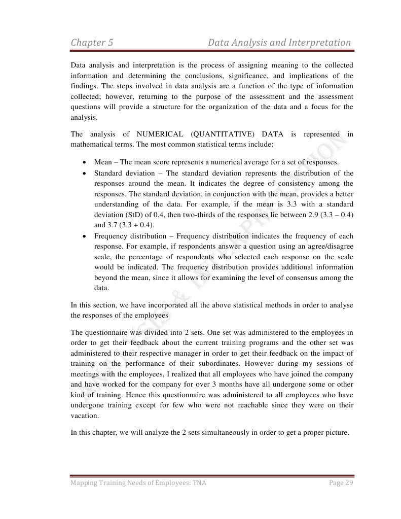 Chapter 5 Data Analysis and Interpretation | PDF | Data Analysis ...