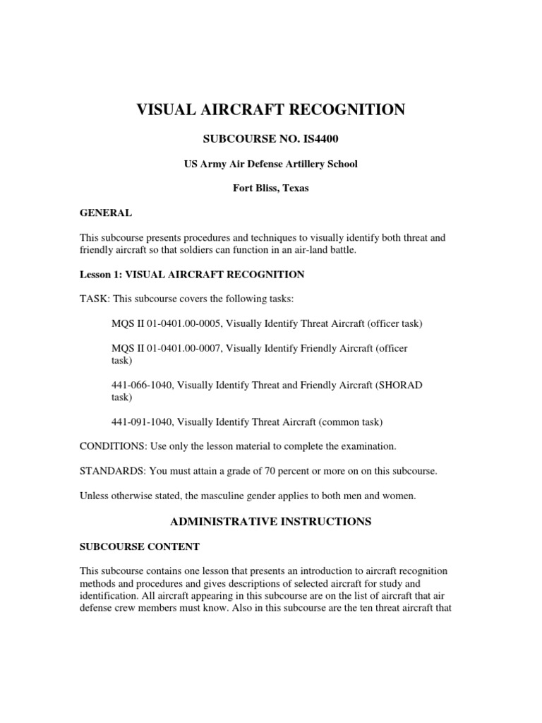 Visual Aircraft Recognition | PDF | Empennage | Aircraft