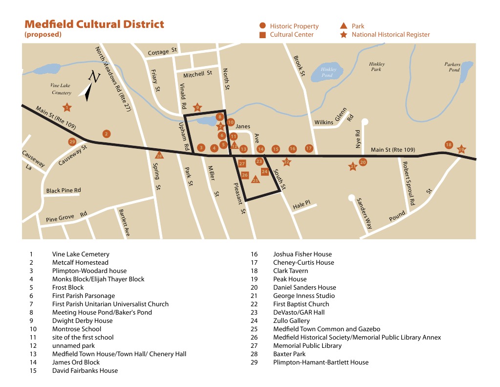 Medfield Historical Sites and Roads List | PDF | Art
