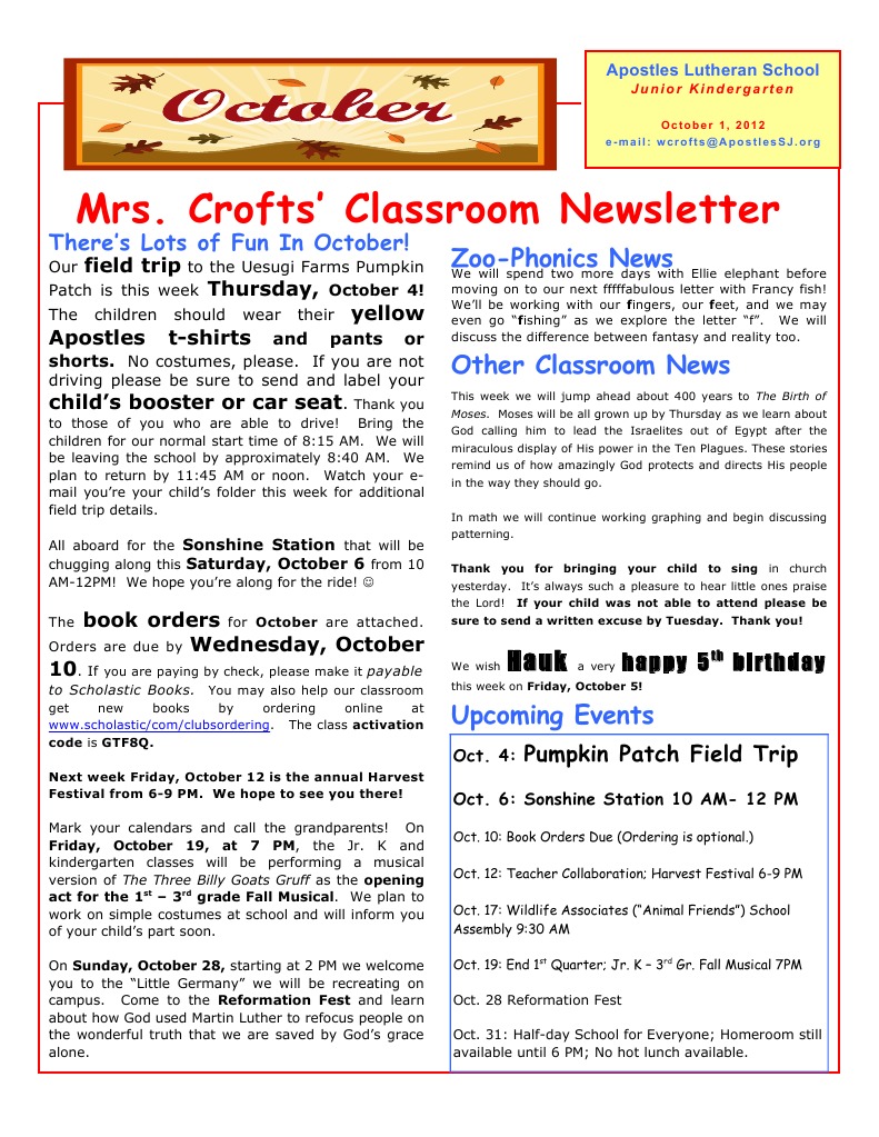 Week 7 Newsletter | PDF